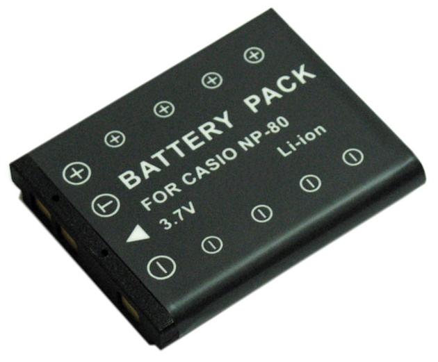 Camera accu NP-80 voor Casio fotocamera vindt u | @Accu-Accu